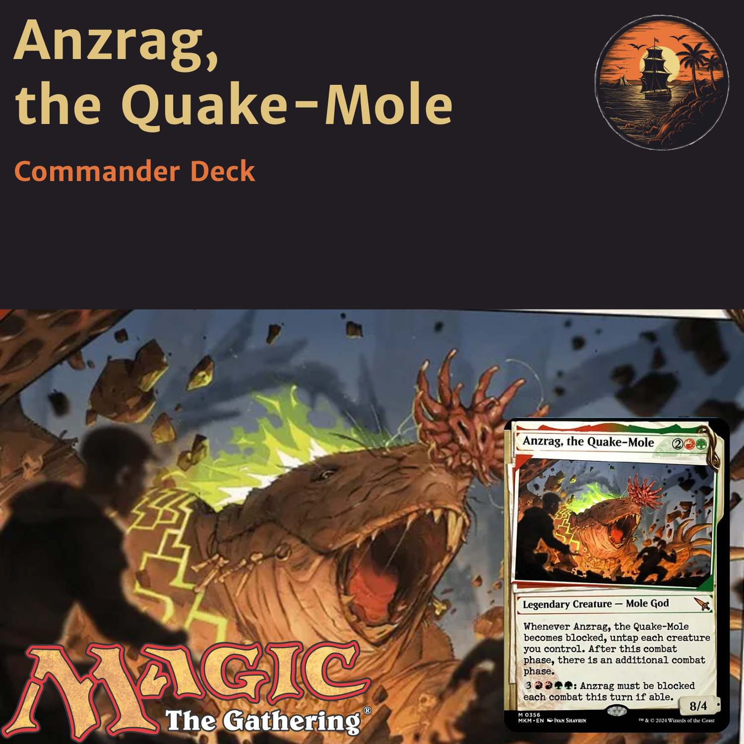 Multi-Combat Rampage - Anzrag, the Quake-Mole - Custom Commander Deck ...