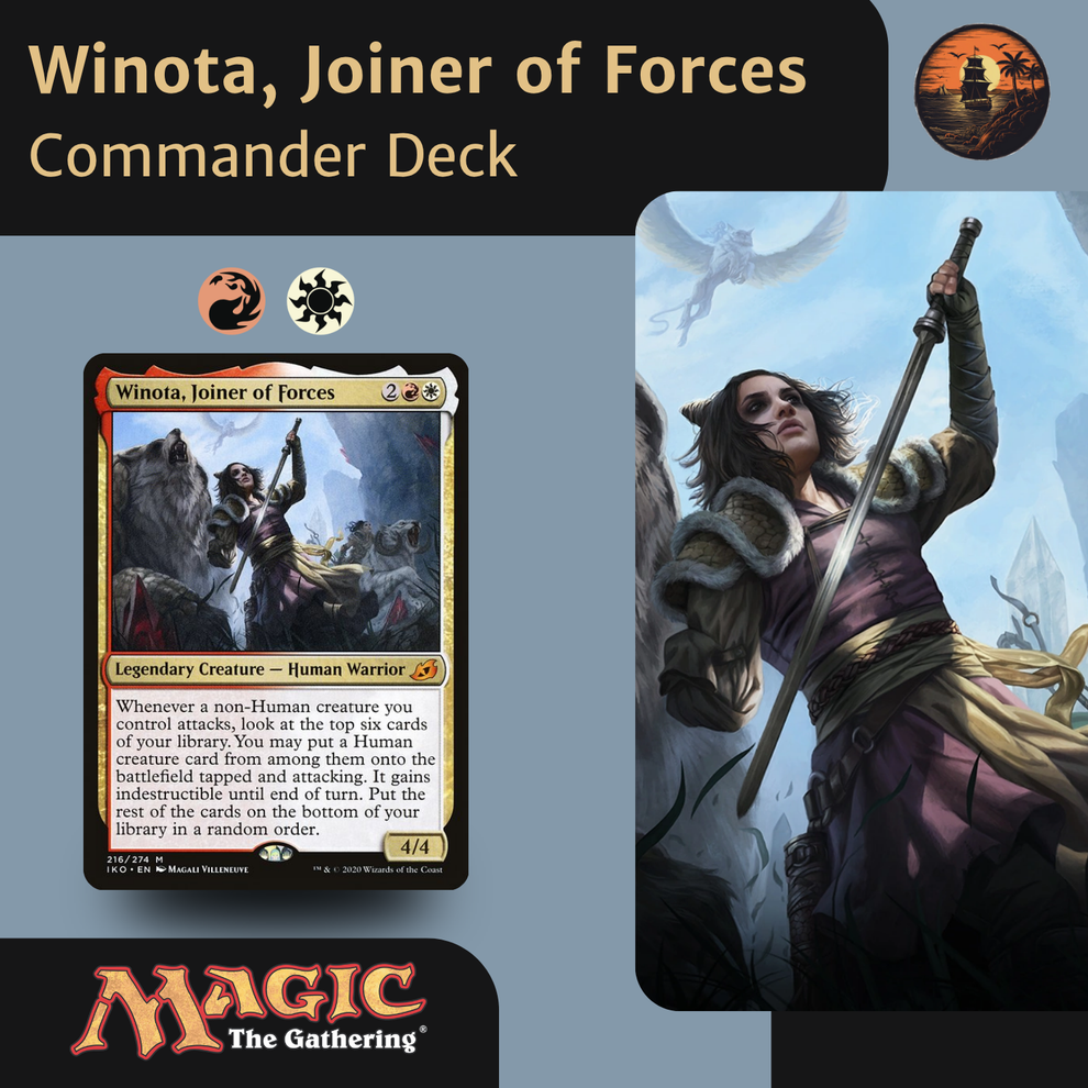 Human & Token Swarm - Winota, Joiner of Forces - Custom EDH Commander ...